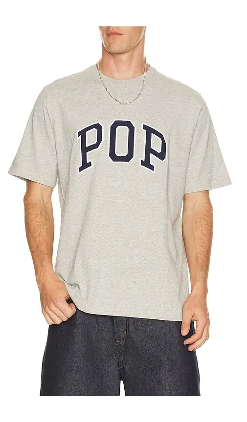 POP TRADING COMPANY Arch Tee In . Also - Grey