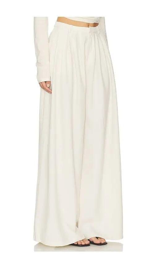 SNDYS. Evelina Wide Leg Pant - Ivory