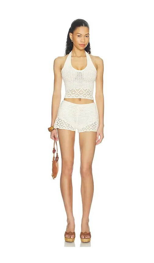 Tularosa Carrissa Crochet Halter Top