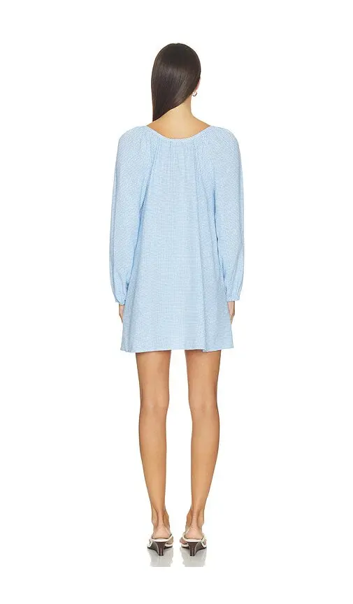Eberjey Linen Blend Short Dress With Tie Detail