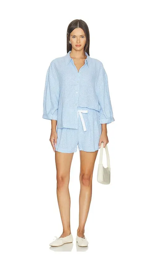 Eberjey Linen Blend Relaxed Sleeve Top