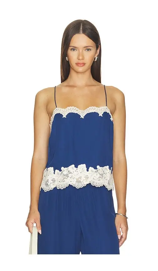 Cami Nyc Maiya Chiffon Camisole With Lace Trim