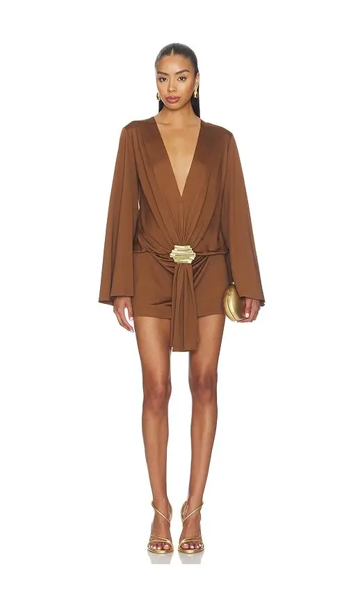 Alexis Syros Dress - Brown