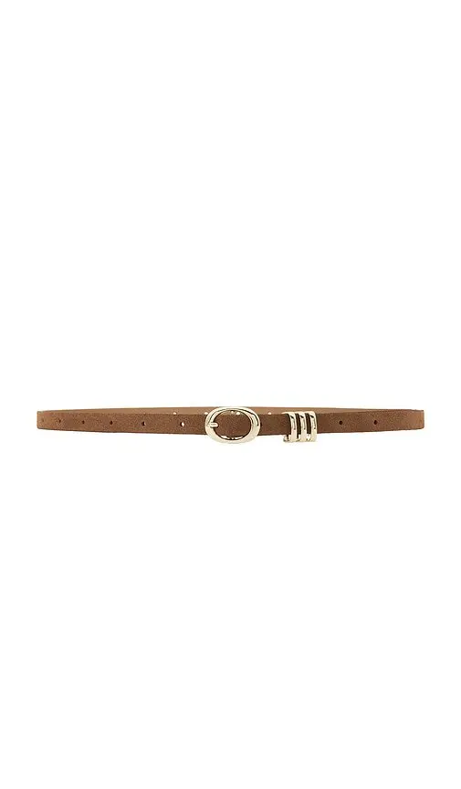 Ettika Classic Skinny Belt - Brown