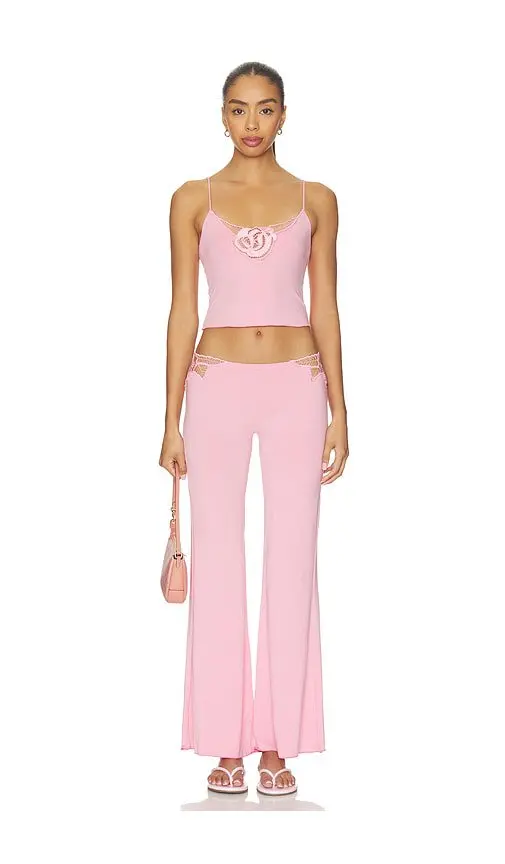 INDAH Rose Embellished Tank Top