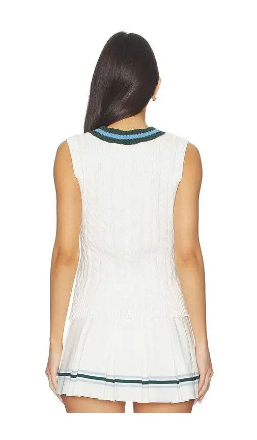 GOLD HINGE Cable Knit Sweater Vest