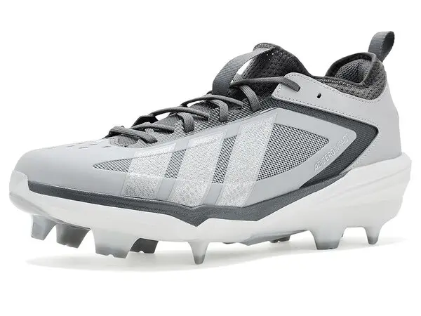 Adidas Adizero Impact 3.0 Tpu Baseball Cleated Shoes Team Light Grey/silver Metallic/team Grey - Gray