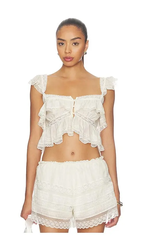 LoveShackFancy Linata Top