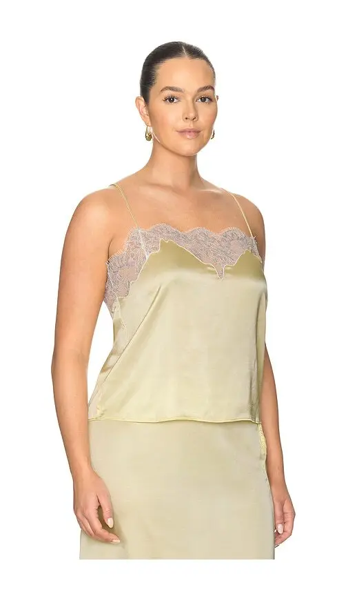 L'academie Geneia Cami Top With Lace Trim