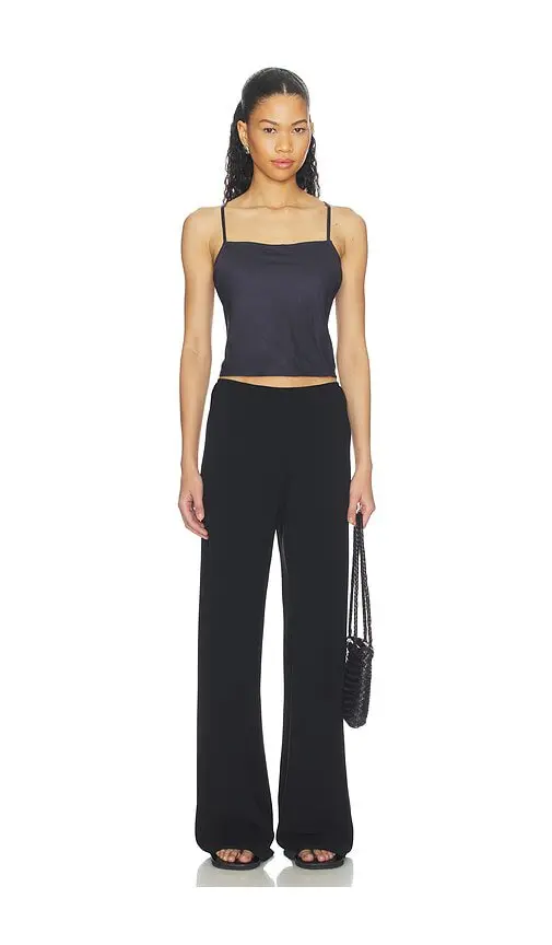 LESET Daniel Square Neck Tank - Navy