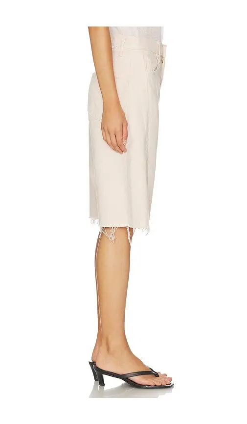 MOTHER The Half-pipe Bermuda Fray Shorts - Peach