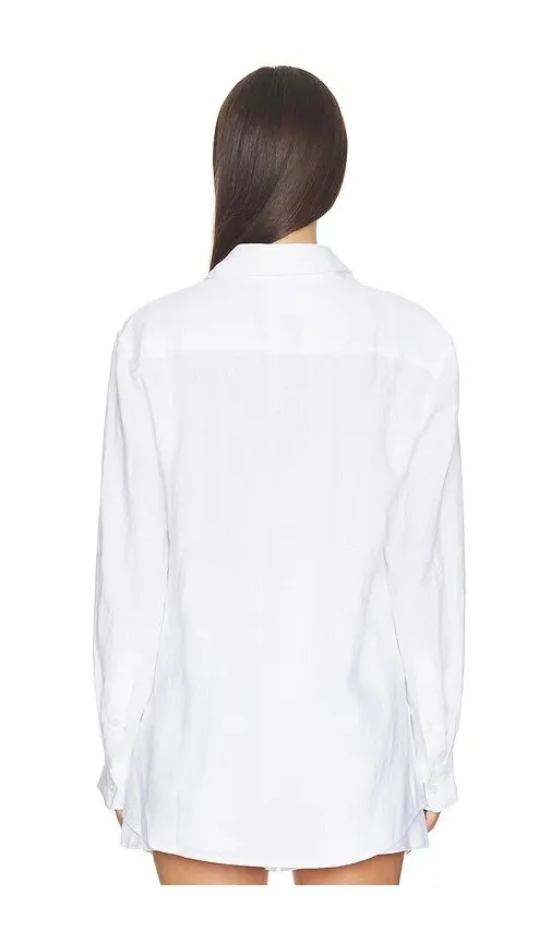 PERFECTWHITETEE Lorelai Linen Button Down Shirt