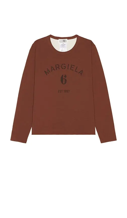 MAISON MARGIELA Long-sleeved Top In . Also - Brown