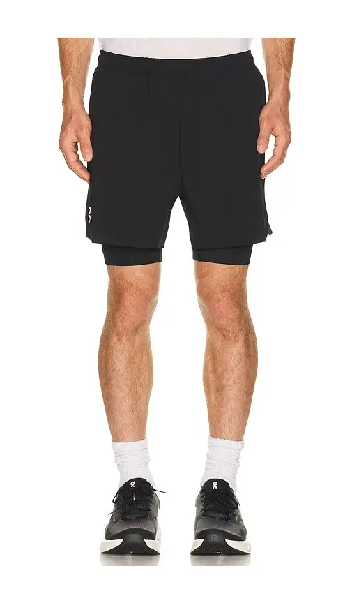 On Train 2-in-1 Shorts - Black