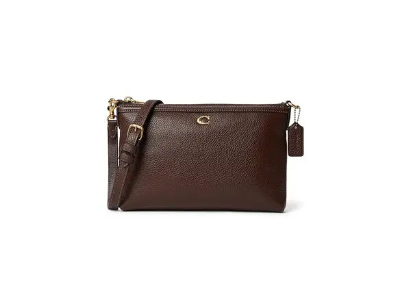 COACH Legacy Zip Top Crossbody Bag Cross Body Handbags Maple - Tan