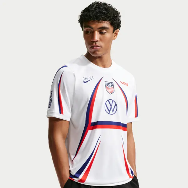 Nike Usa X V.a.a. Academy Pro Short-sleeve Soccer Top