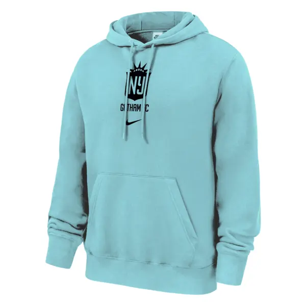 Nike Gotham Fc Club Fleece Nwsl Pullover Hoodie - Blue