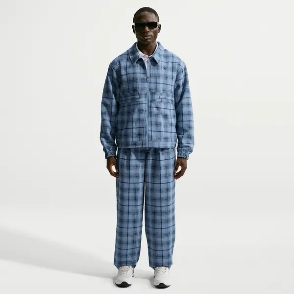 Nike Tartan Loose Golf Pants - Blue
