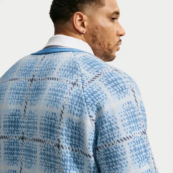 Nike Tartan Golf Cardigan