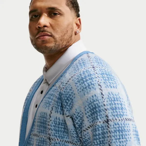 Nike Tartan Golf Cardigan