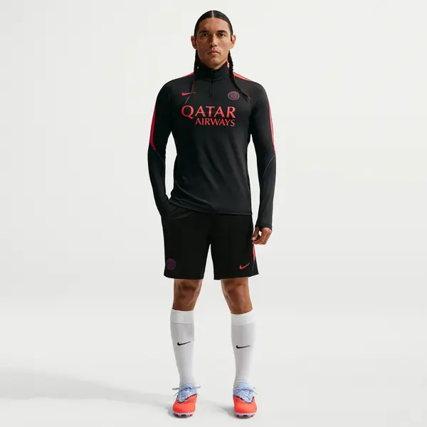 Nike Paris Saint-germain Strike Dri-fit Soccer Knit Shorts - Black