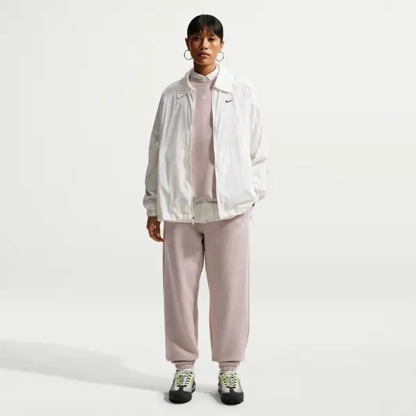 Nike Studio Fleece Medium Weight High-rise Oversized Cuffed Pants - Brown