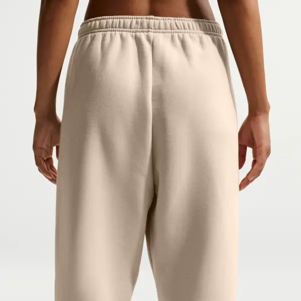 Nike Studio Fleece Medium Weight High-rise Oversized Cuffed Pants - Brown