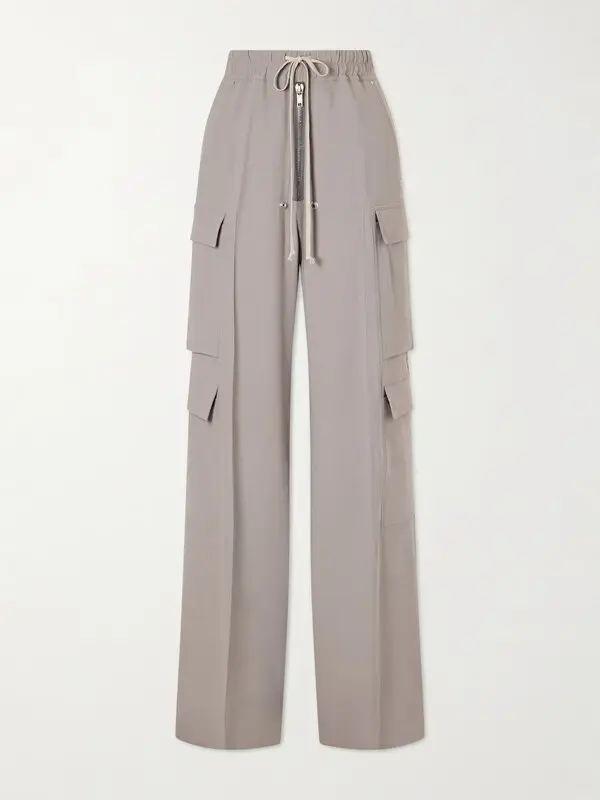 Rick Owens Cargo Belted Wide-leg Pants