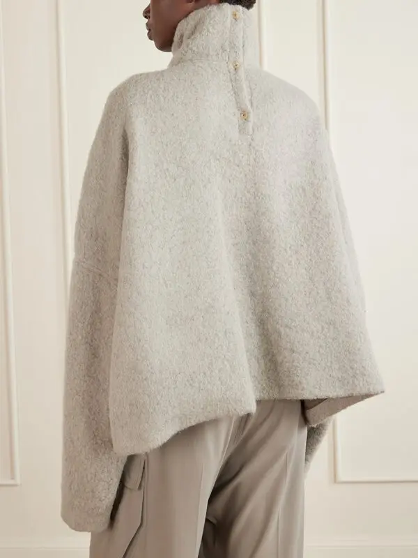 Rick Owens Jumbo Tabard Alpaca And Wool-blend Sweater