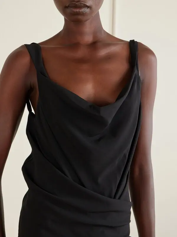 Rick Owens Draped Cady Maxi Dress