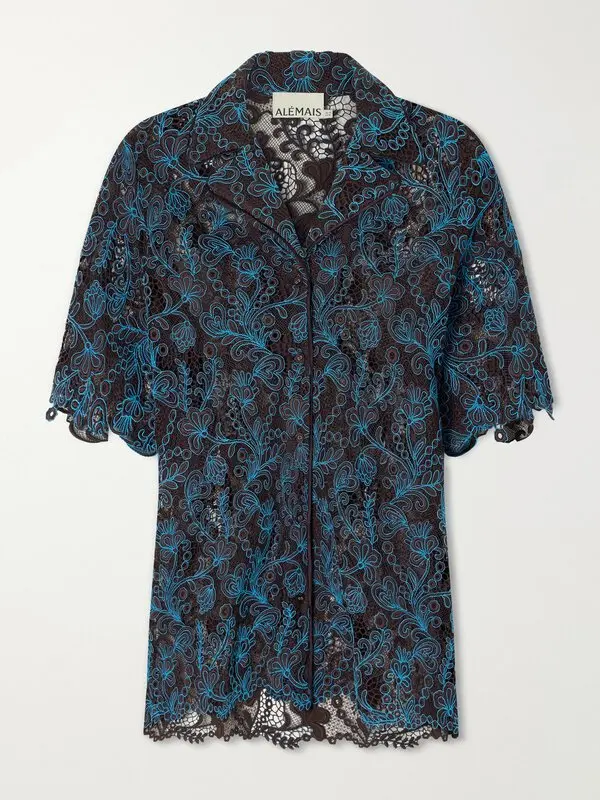 ALEMAIS Francine Guipure Lace Shirt