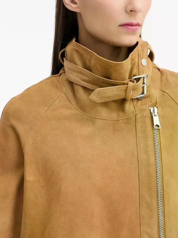 ALLSAINTS Buckle-detail Suede Jacket