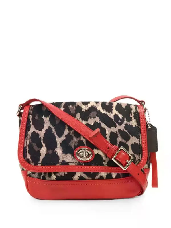 COACH VINTAGE Leopard Print Shoulder Bag