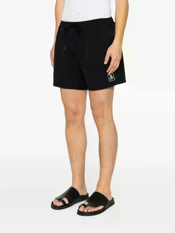 Marc O'polo Logo Print Drawstring Shorts - Black