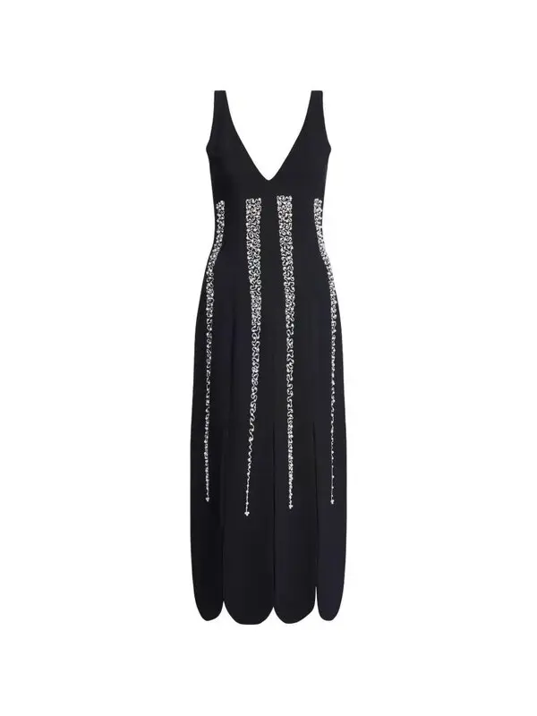 MARKARIAN Brandy Pearl-embellished Midi Dress