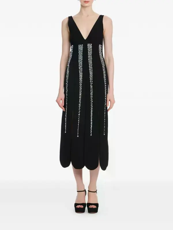 MARKARIAN Brandy Pearl-embellished Midi Dress