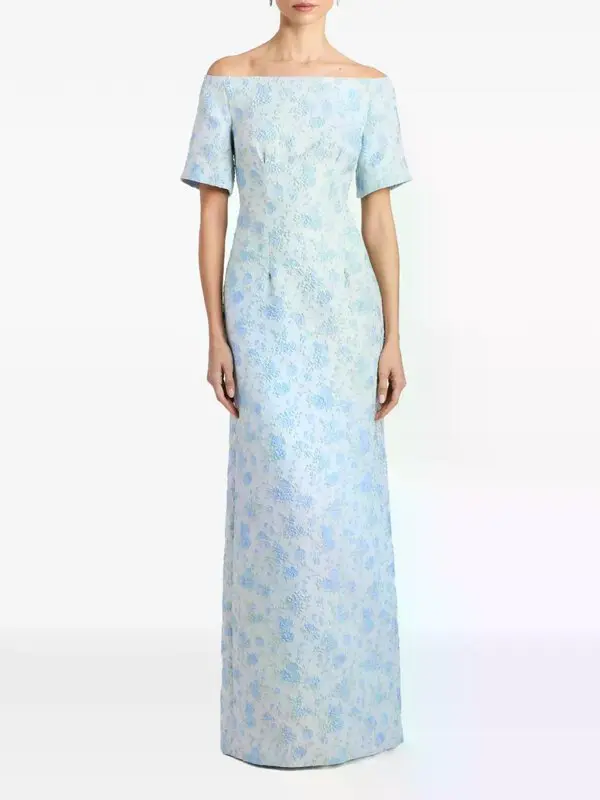 MARKARIAN Gilda Floral-brocade Maxi Dress