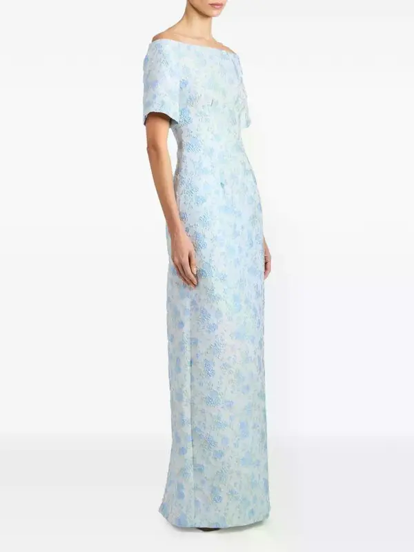 MARKARIAN Gilda Floral-brocade Maxi Dress