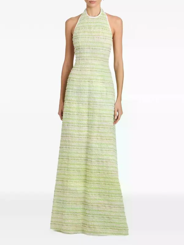 MARKARIAN Sahara Textured-stripe Maxi Dress