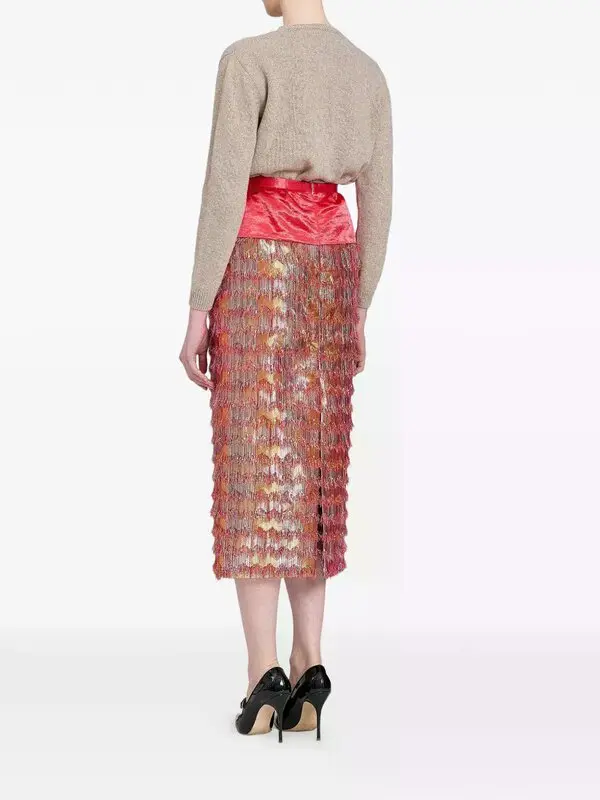 MARKARIAN Theodora Pomegranate Beaded Cardigan