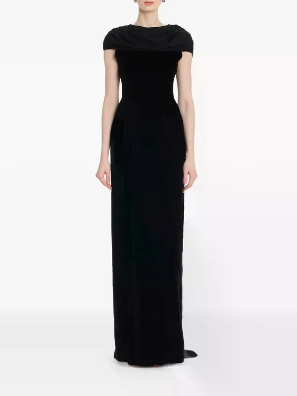 MARKARIAN Vesper Shawl-detail Maxi Dress