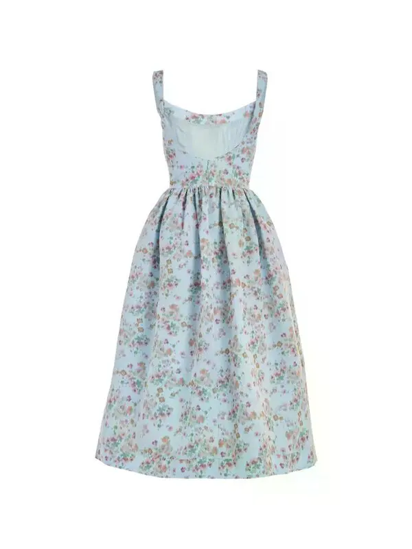 MARKARIAN Floral-ikat Midi Dress