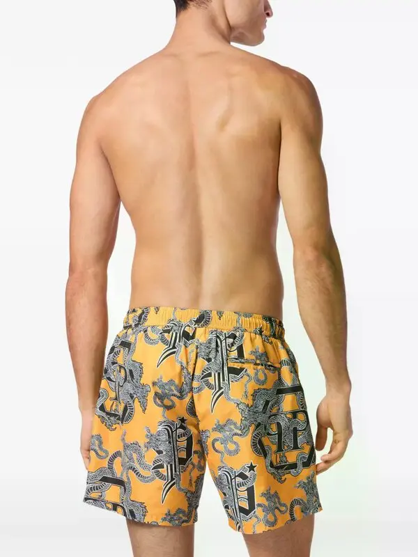 Philipp Plein Printed Swim Shorts