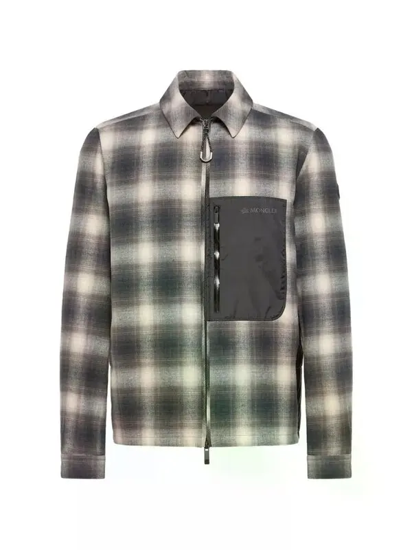 Moncler Cornisello Check-pattern Shirt Jacket
