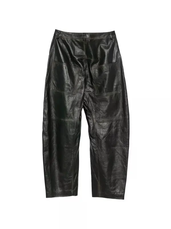 GIORGIO BRATO Distressed Effect Paneled Trousers