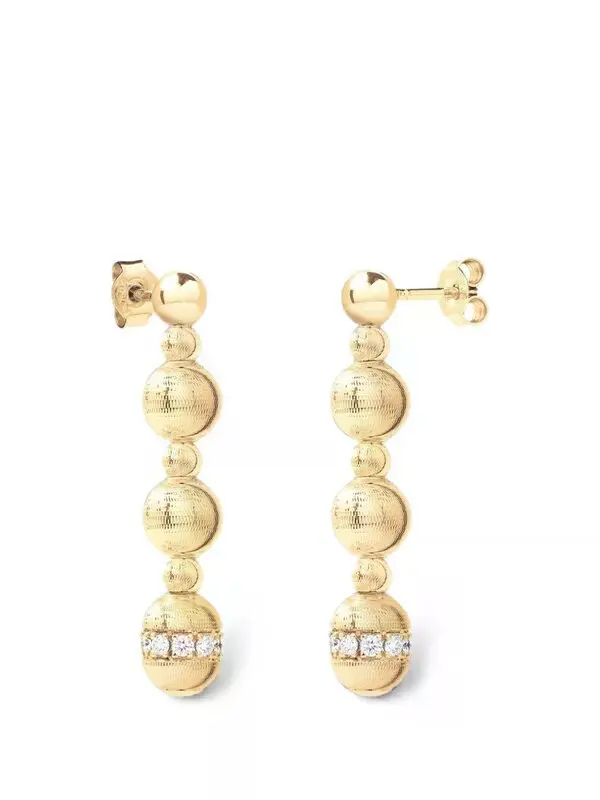 OFFICINA BERNARDI Empire Diamond Drop Earrings - Gold