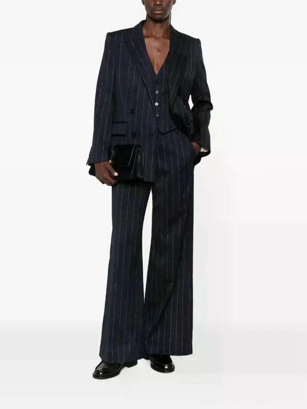 Maje Pinstripe Double-breasted Blazer