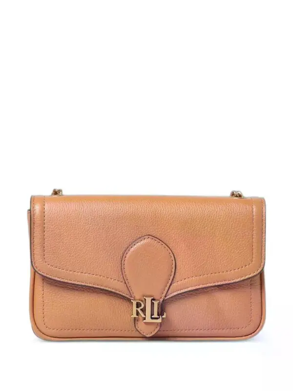 Ralph Lauren Grained Leather Shoulder Bag - Brown