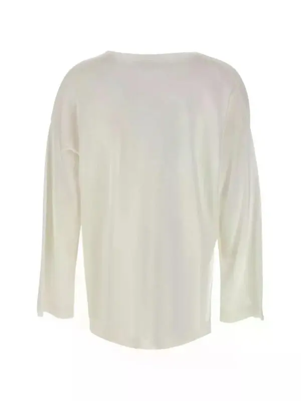 KANGRA Slit-cuff V-neck Cardigan