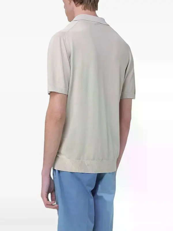 COLMAR Fine-knit Polo Shirt - Neutrals
